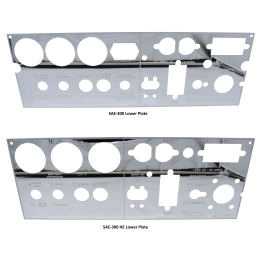 SAE-300 Mirrored Stainless Steel Lower Plate - 2 Styles - BW Parts