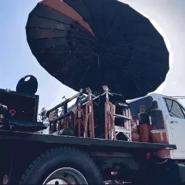 Pipeliners Cloud 8' Flame Resistant Umbrella - BW Parts