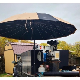 Pipeliners Cloud 10' Heavy Duty Umbrella (2 Colors Available)-Tan - BW ...