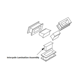 9SS12260-6 / S12260-6: Lincoln OEM Interpole Lamination Assembly - BW Parts