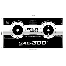 Lincoln SAE-300 Satin Black Faceplate (9SL15885 / L15885) - BW Parts