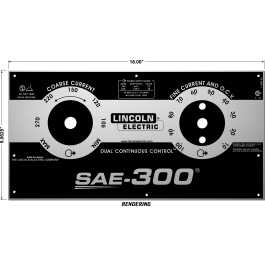 Lincoln SAE-300 Matte Black Photometal Upper Faceplate (9SL15885 ...