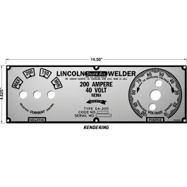 Lincoln Short Hood Faceplate 4-Selector Matte Silver Photometal ...